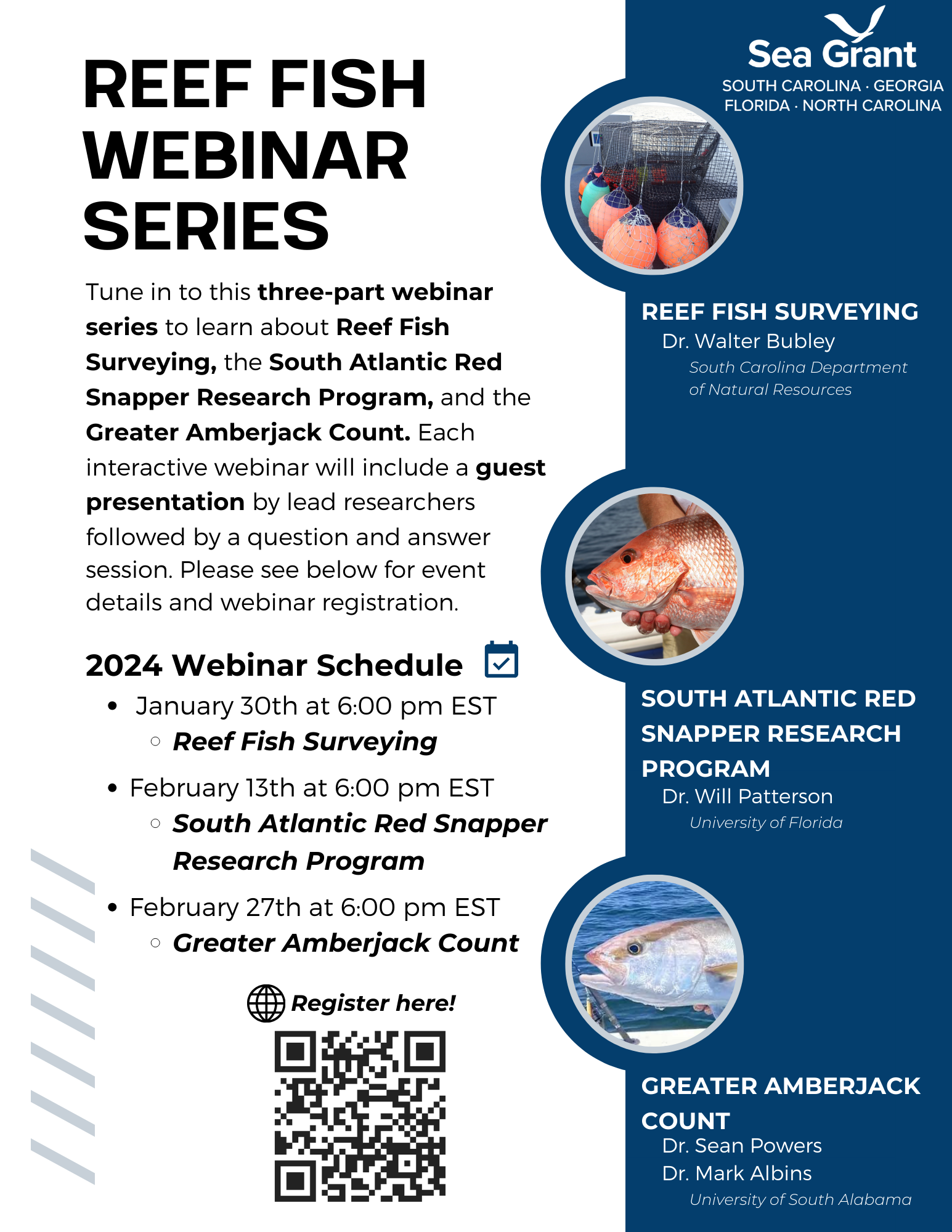 Registration Opens for the “Reef Fish Webinar Series” | North Carolina ...